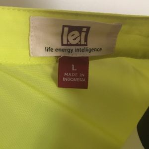 lei | Tops | Yellow Sheer Lei Shirt | Poshmark